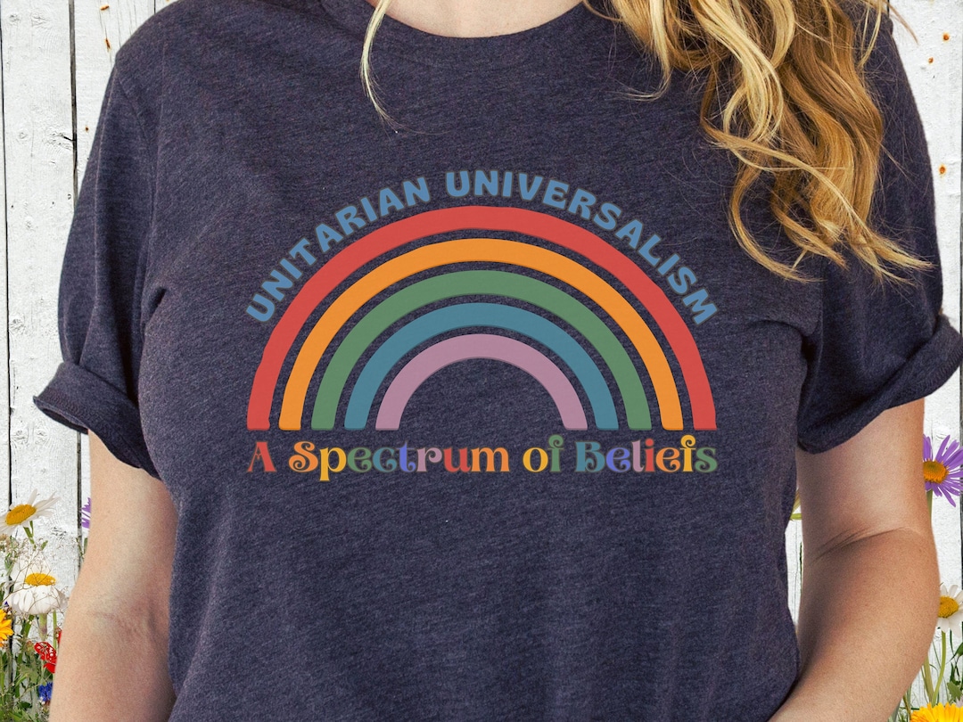UU Groovy Rainbow T-shirt, Unitarian Universalism Faith Gift Shirt ...