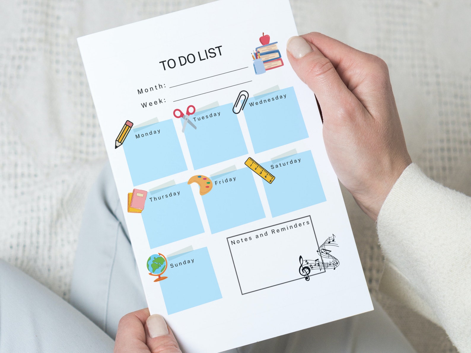 To Do List for Kids Printable Agenda for Kids Kid Friendly Chart for ...