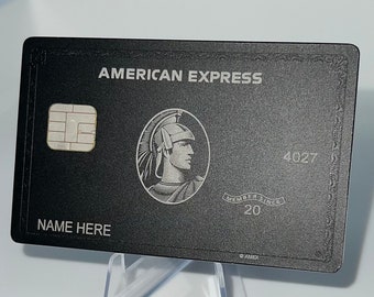 Metal Amex Card - Etsy UK