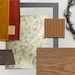Material Palette | Mid-century Modern Interior Paint Colors, Materials ...