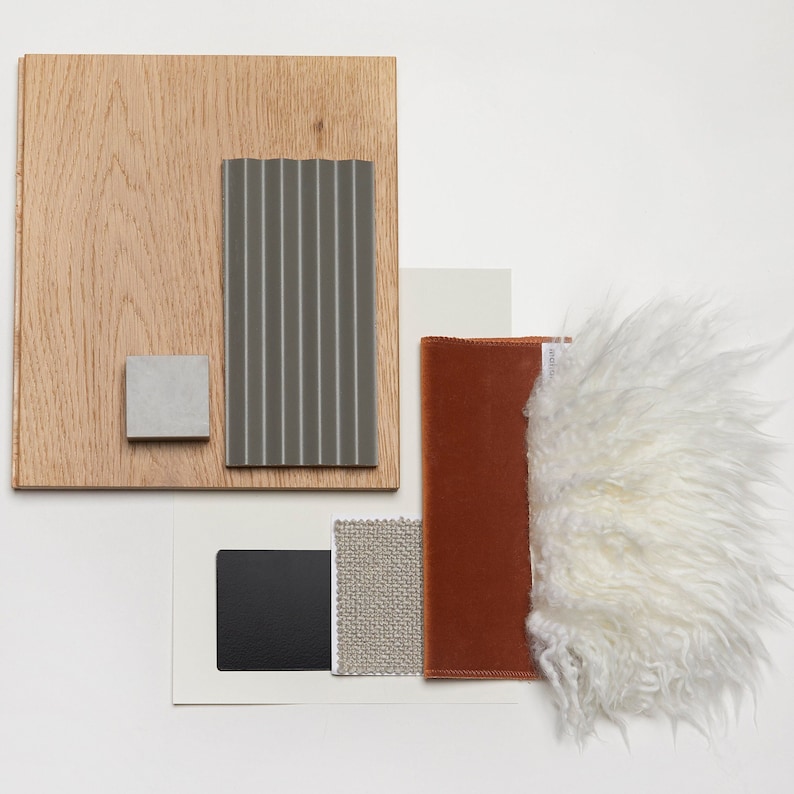 Material Palette | Scandinavian Modern House Interior Paint Colors ...