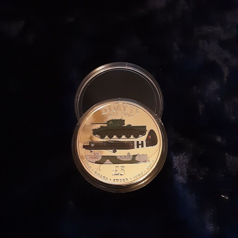 D Day 75th Anniversary Commerative Coin 2019 - Etsy Hong Kong