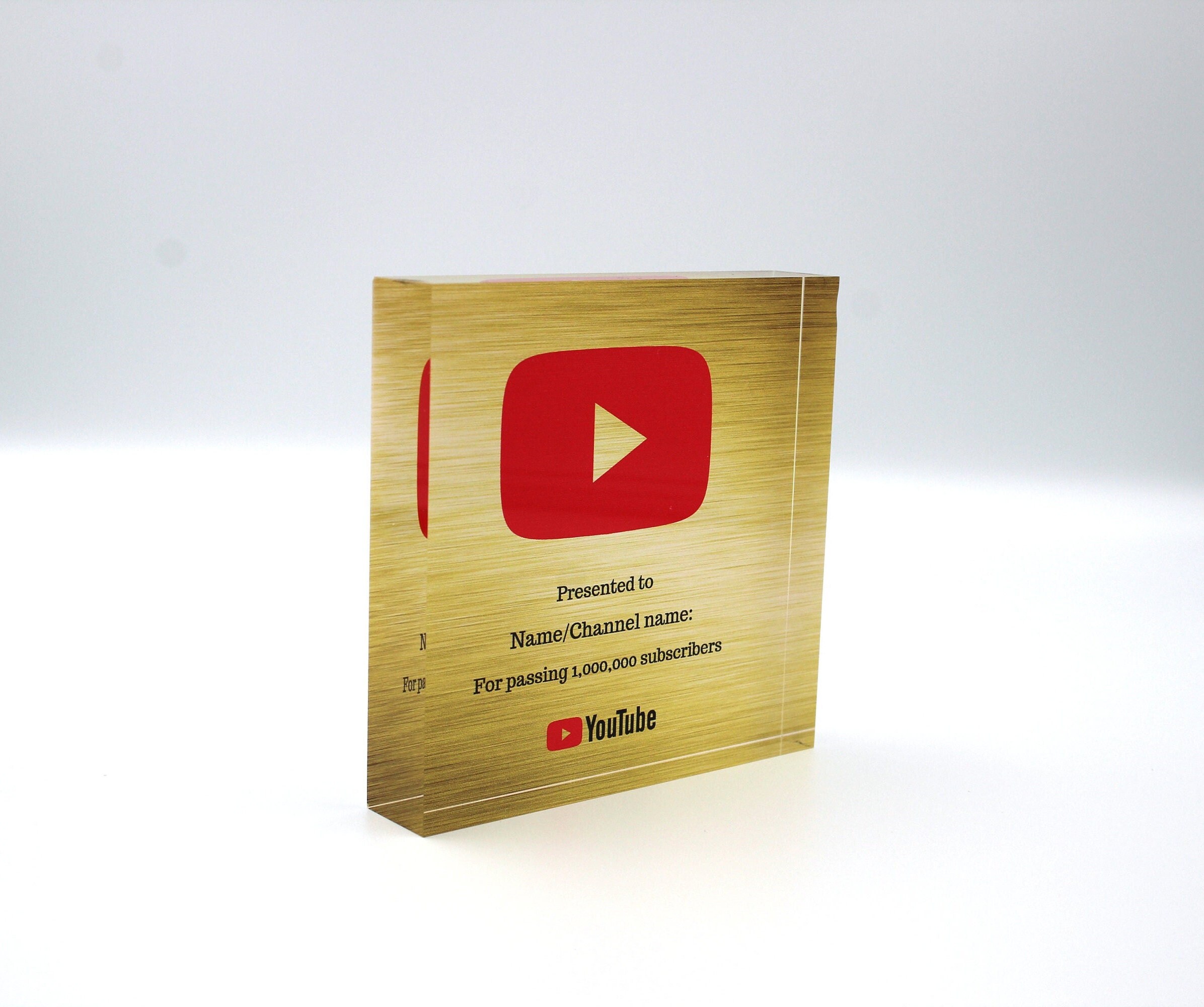 Youtube Gold Play Button