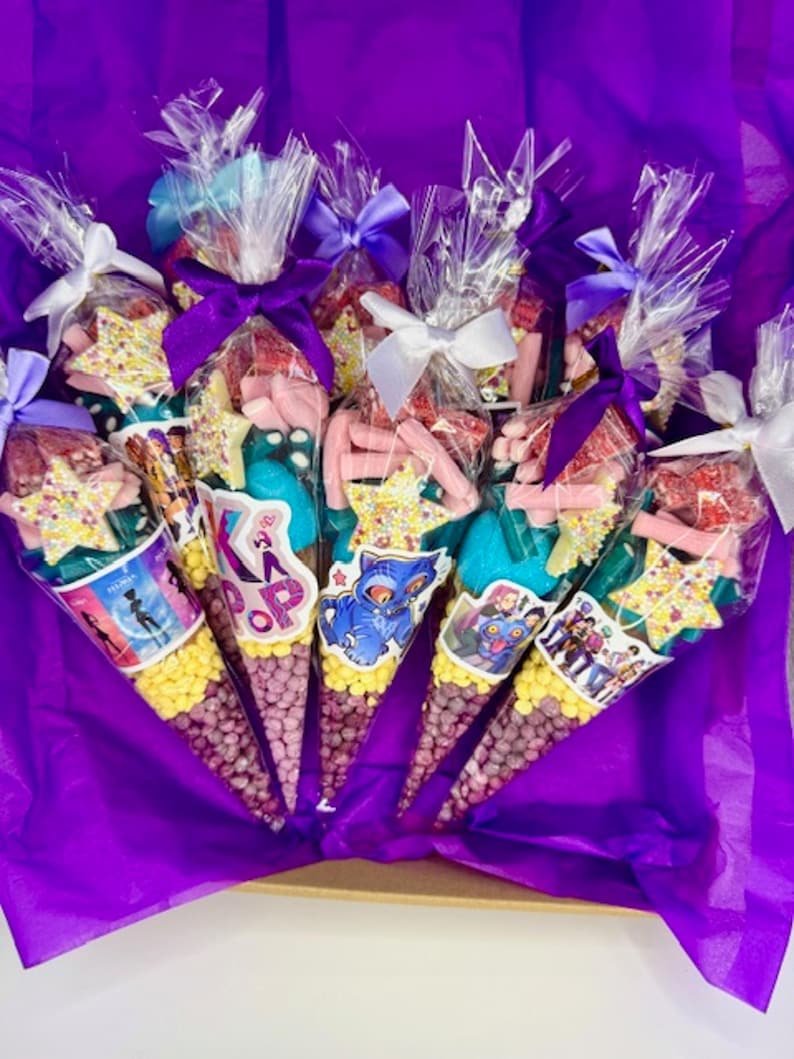 10 X K P0p Demon Hunters Themed Sweet Cones/party Cones - Etsy