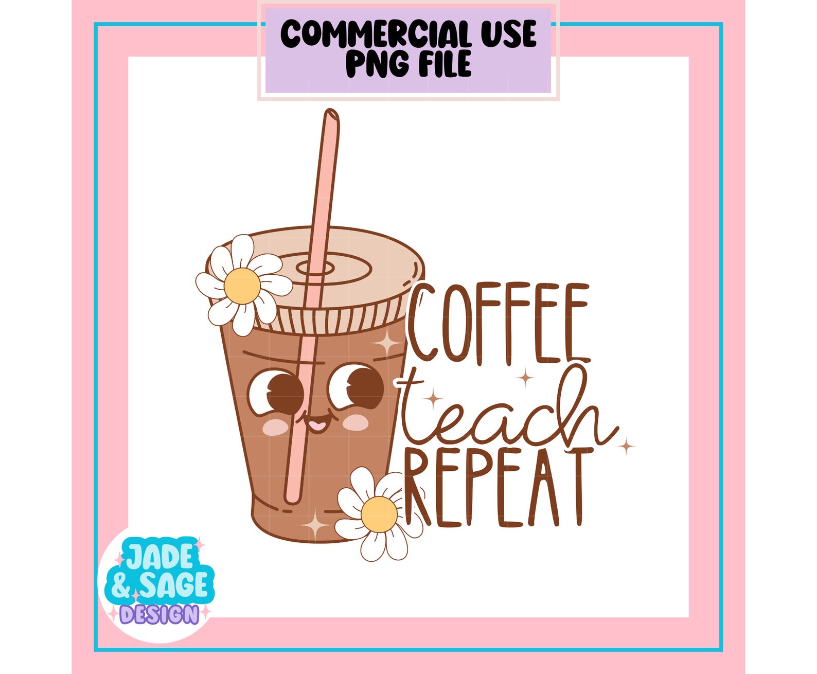 Coffee Teach PNG, Coffee PNG, Teacher Png, Iced Coffee Png, Trendy Png ...