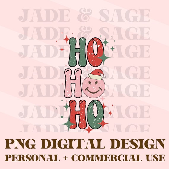 Christmas Png Ho Ho Ho Png Christmas Sublimation Design - Etsy