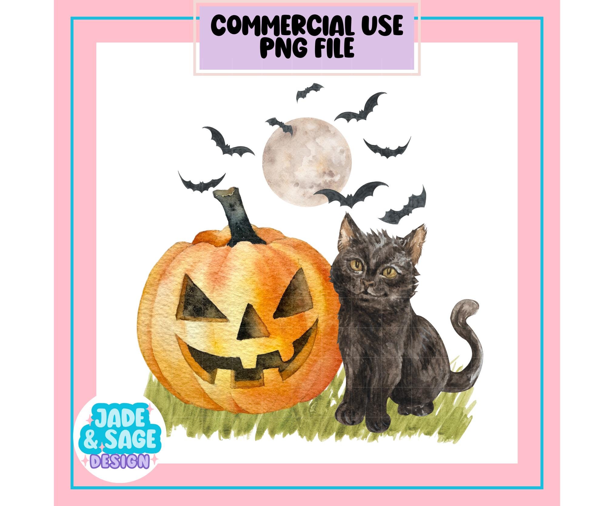 Black Cat Pumpkin Png, Ghost Cat Png, Retro Halloween Png, Gothic Png ...