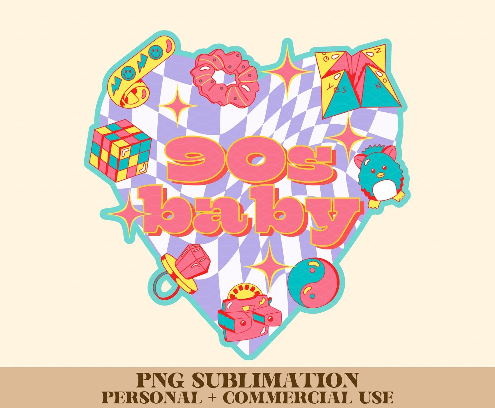 90's Clipart, 90s Baby Png, 1990, 90s Party, Retro 90s, Neon, Digital ...