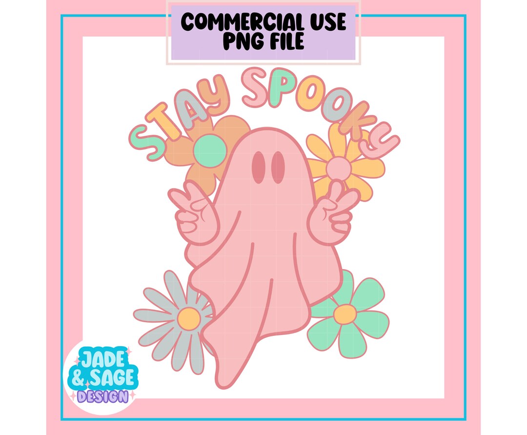 Stay Spooky PNG, Halloween Sublimation Design Download, Groovy ...