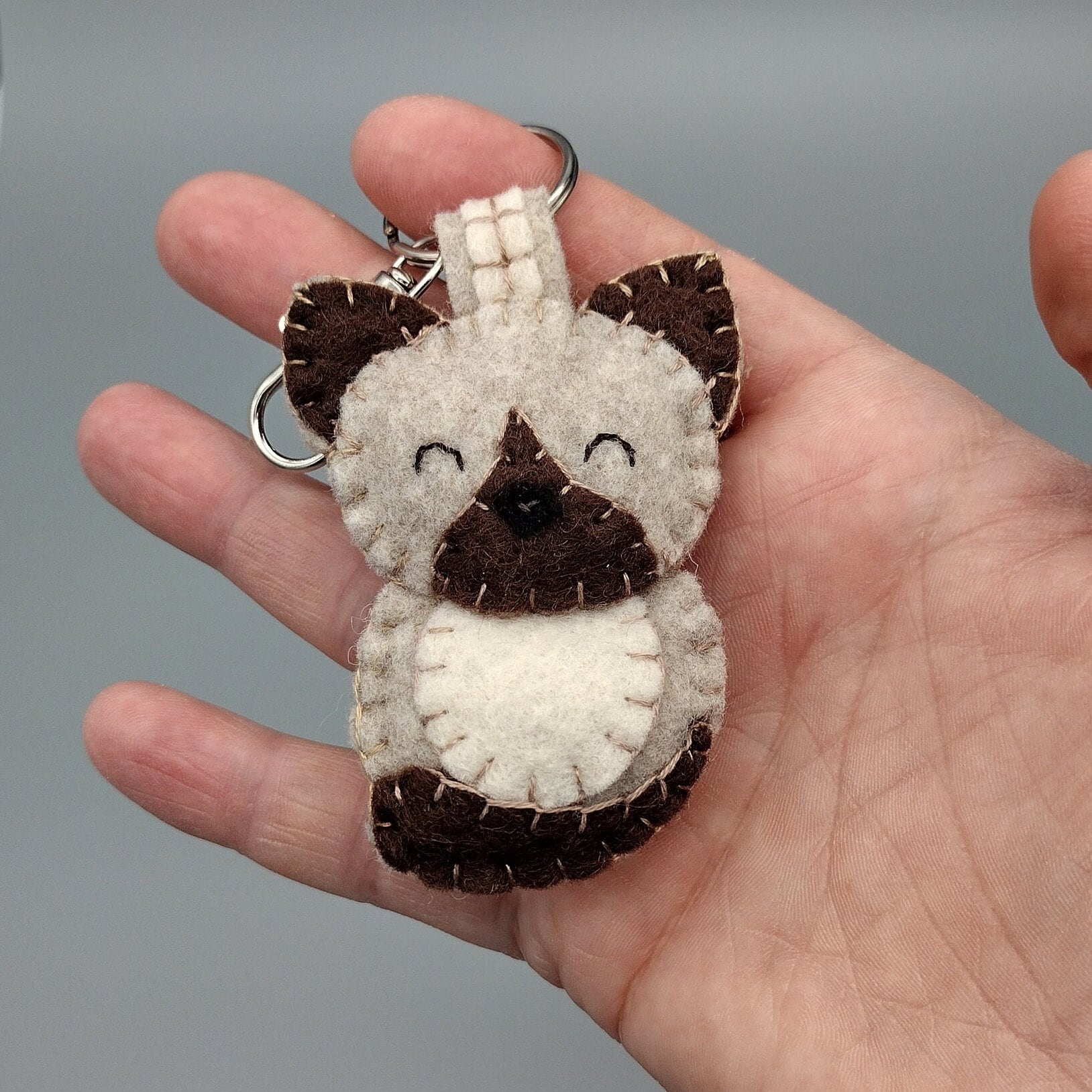 Cat / Kitty / Kitten Key Chain - Felt Plush - Backpack Buddies ...