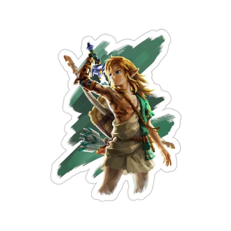 Link Shirtless Tears Of The Kingdom Breath Of The Wild Etsy