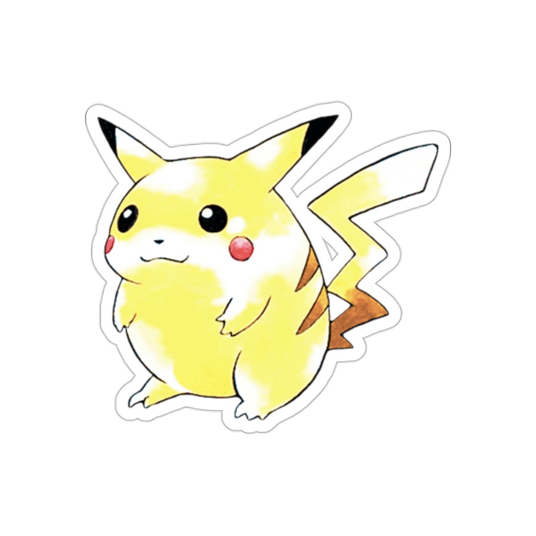 Pikachu Chonk Vintage Die-cut Sticker 1 Pokemon Stickers - Etsy