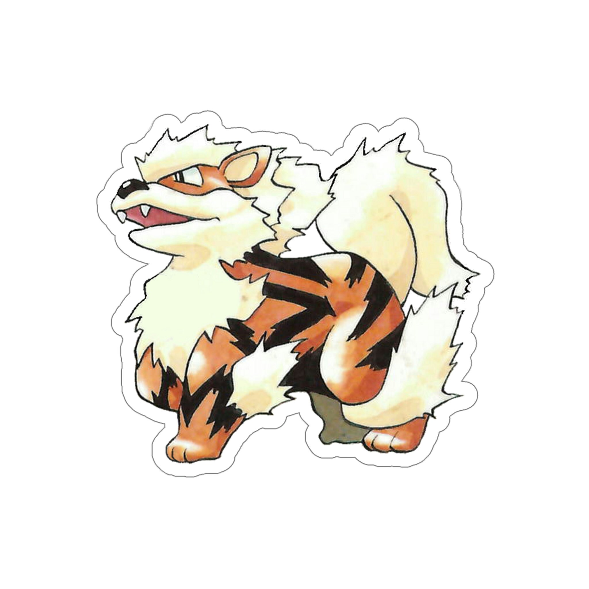 Arcanine Vintage Die-cut Sticker Pokemon Stickers - Etsy