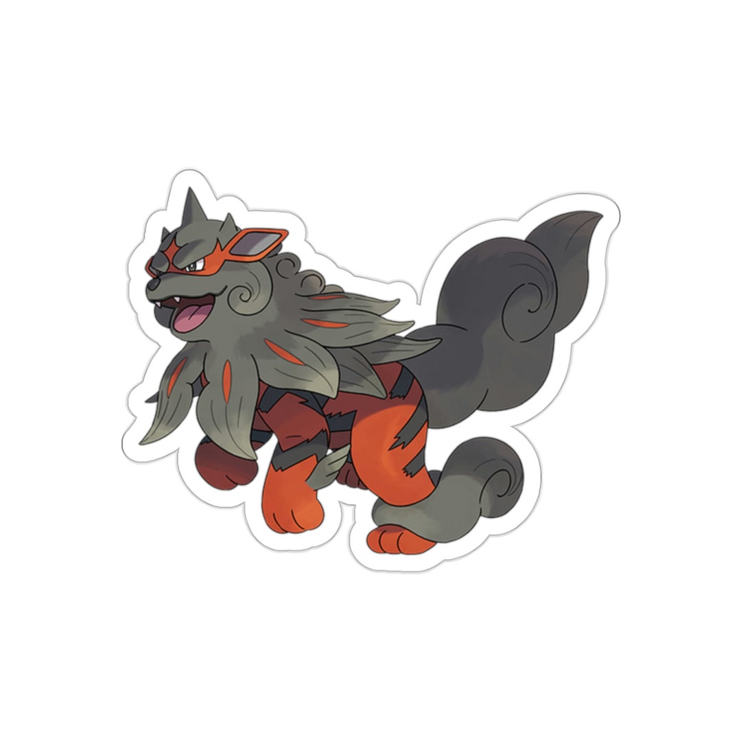 Arcanine Hisuian Form Die-cut Sticker Arceus Pokemon - Etsy