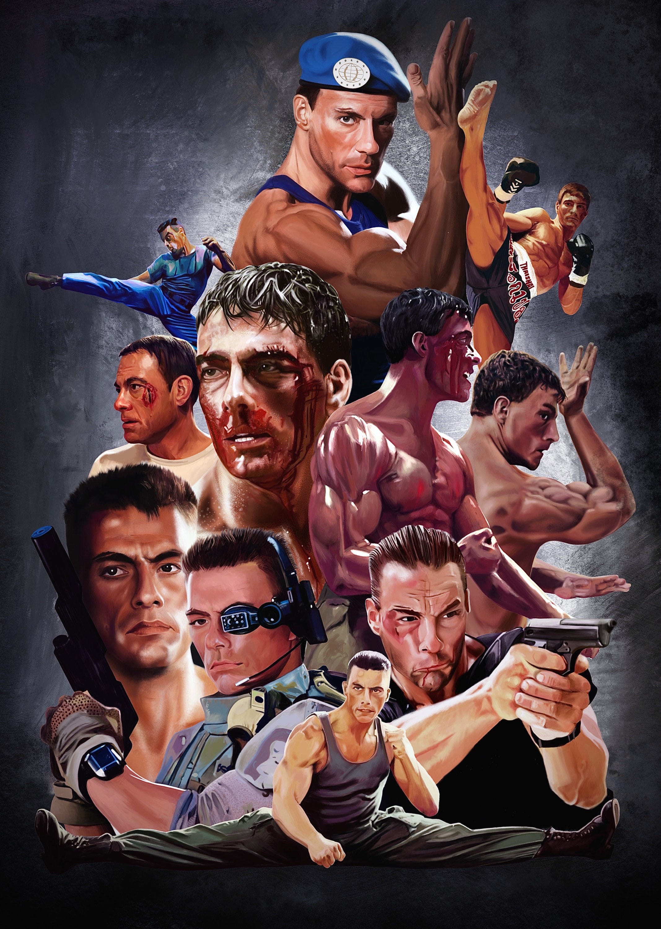 Jean Claude Van Damme fan Art - Etsy