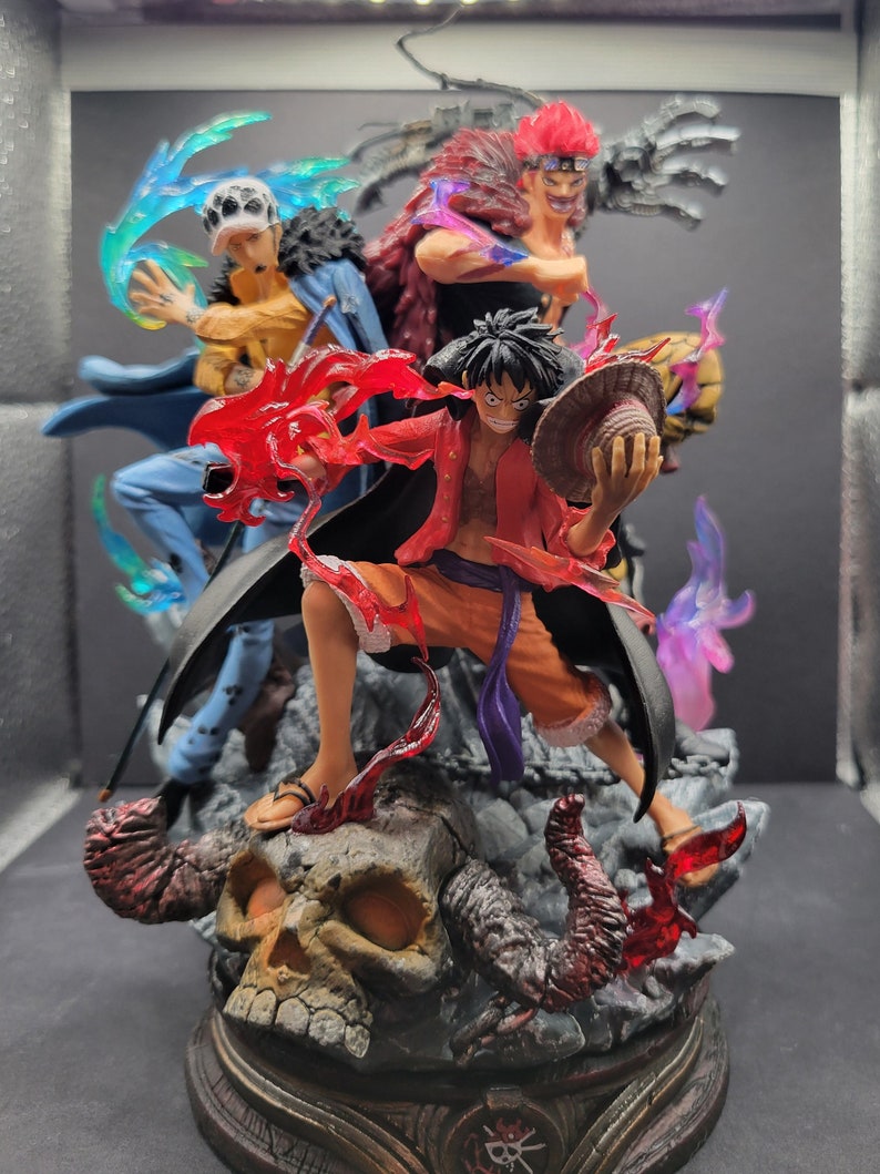 One Piece Supernova Law Kidd and Luffy Statue - Etsy