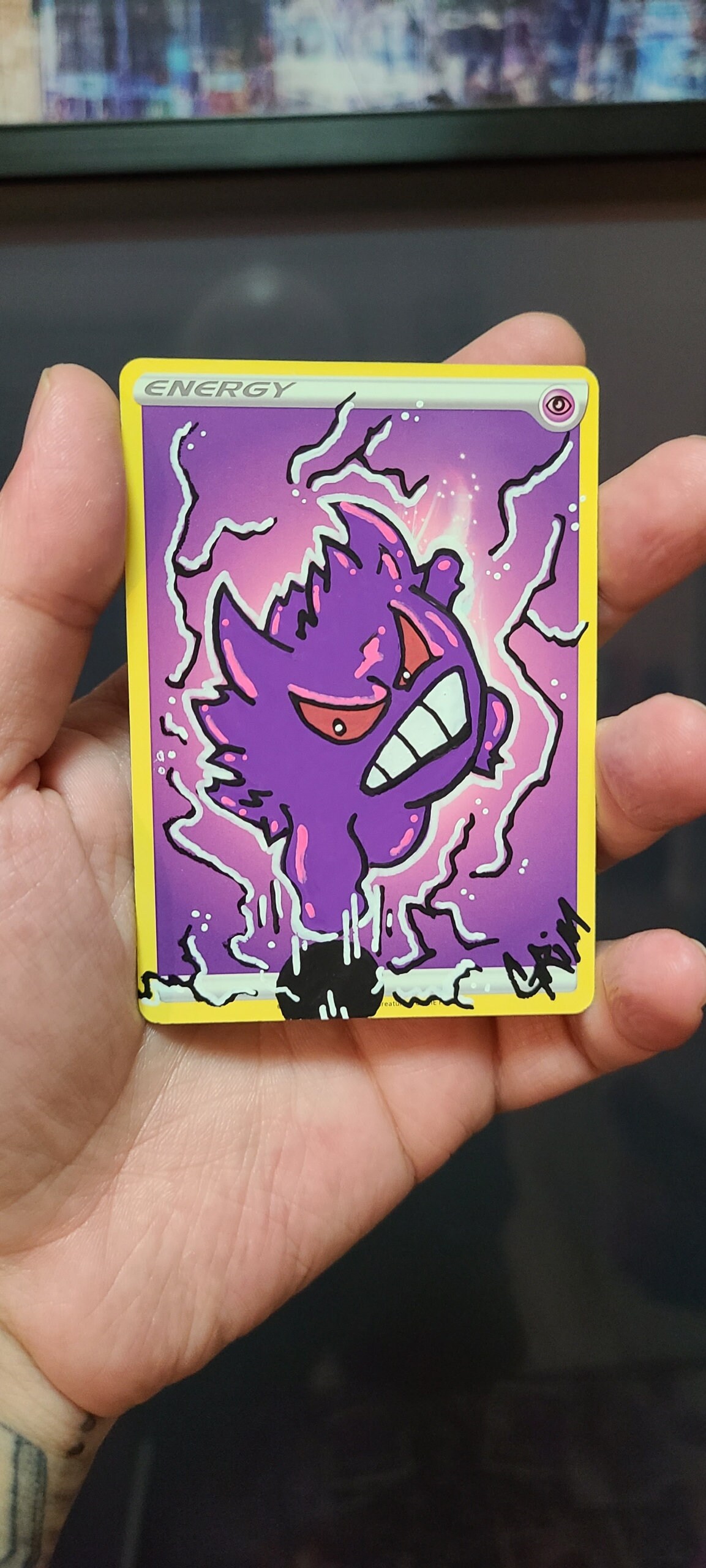 Gengar Custom Pokemon Card - Etsy