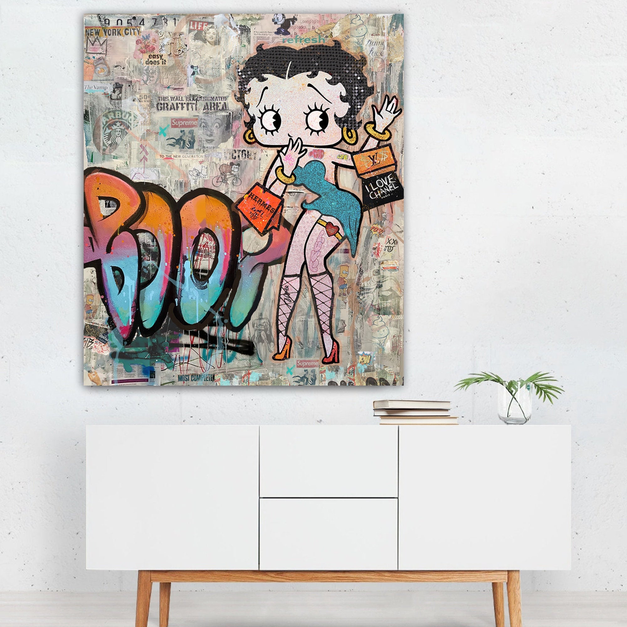 Betty Boop Canvas Art Betty Boop ”boop” Canvas Wall Art For Home Decor