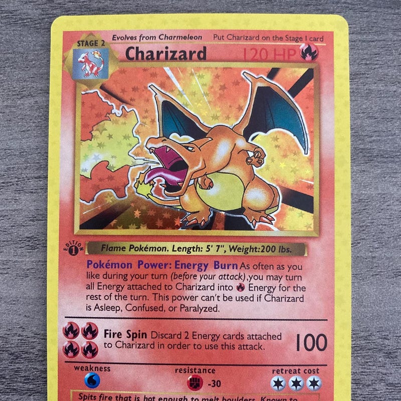 First Edition Charizard - Etsy