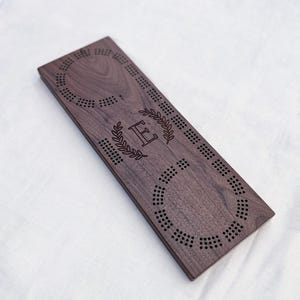Personalized Monogram Cribbage Board With Peg Storage - Etsy