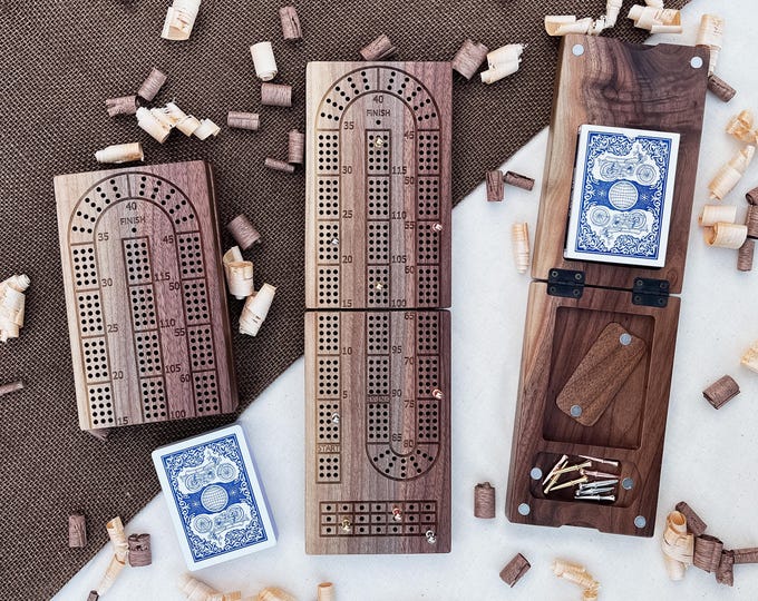 Vintage Curtis Cribbage Counter in Box W Directions Ivory Pegless ...