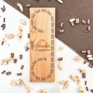 Personalized Monogram Cribbage Board With Peg Storage - Etsy