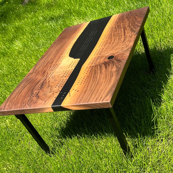 Cribbage Board Table - Etsy