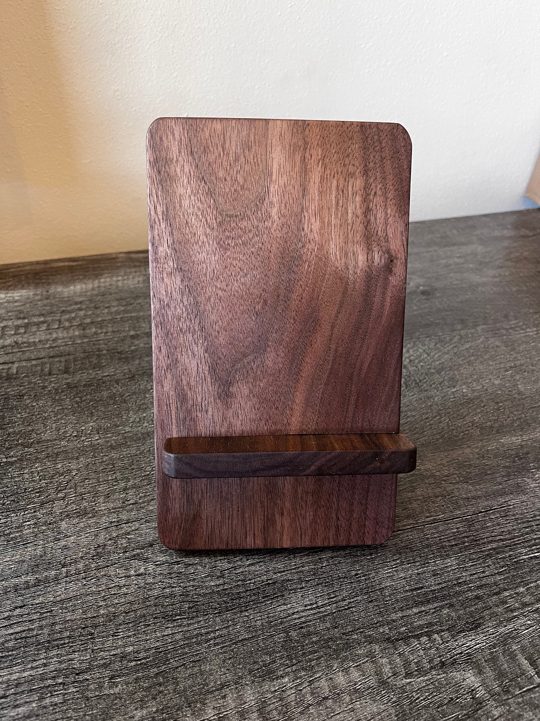 Handmade Black Walnut Hardwood Collapsable Phone/tablet/book Stand With ...