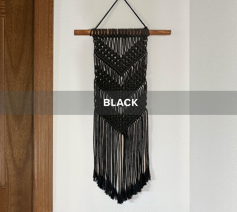 Handmade Macrame Wall Hanging - Chevron Macrame Tapestry//boho Wall ...