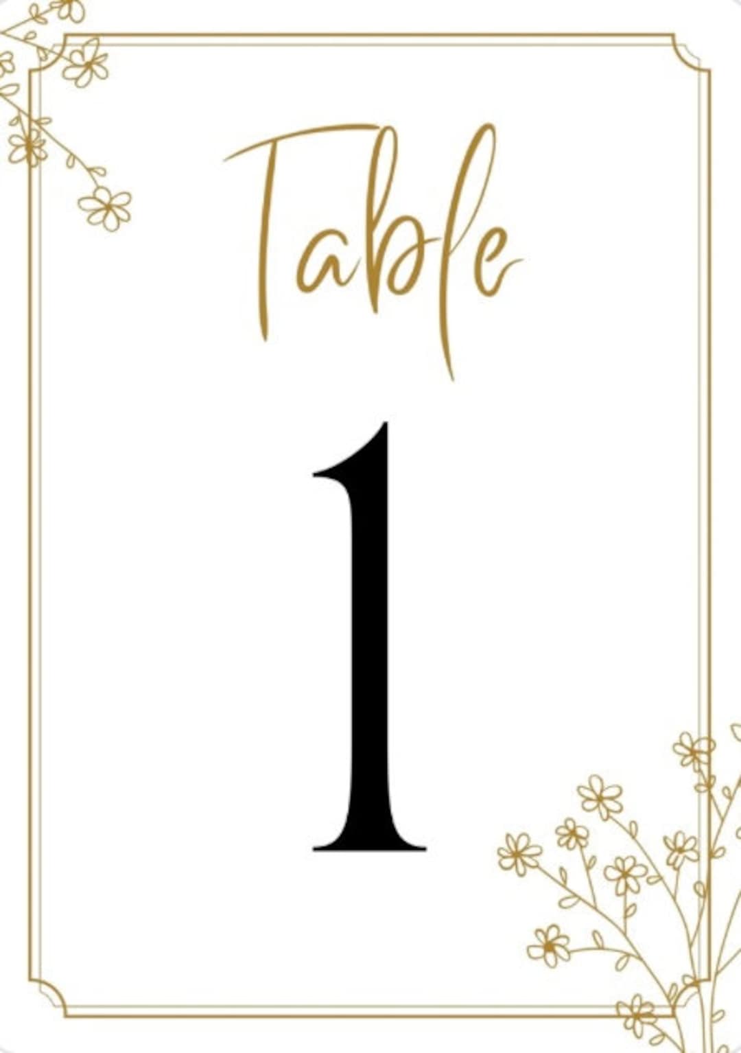 Printable Table Numbers - Etsy