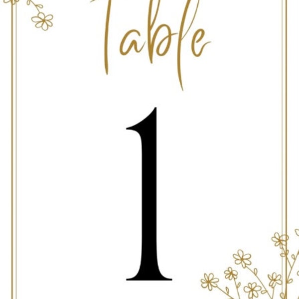 Printables Table Numbers - Etsy