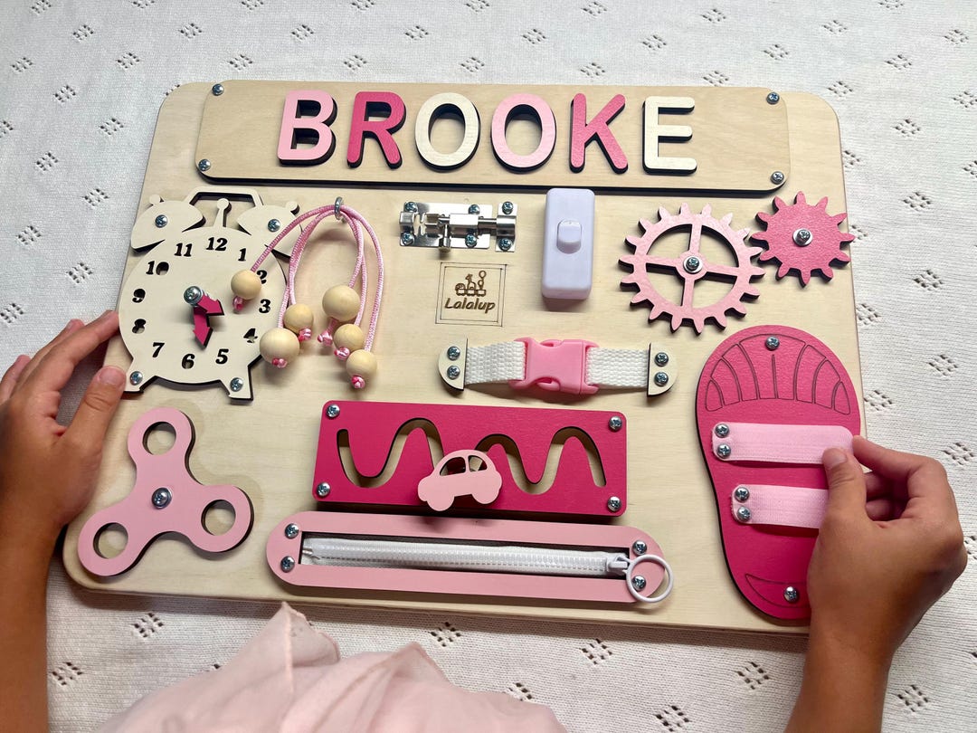 Personalized Puzzle Name Busy Board for Toddler, Activity Board, First ...