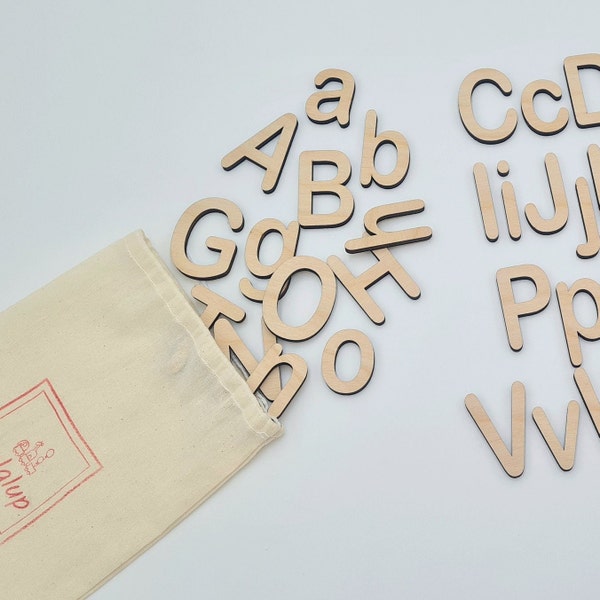 4 Wood Alphabet Letters - Etsy