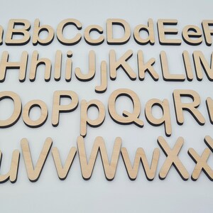 Wooden Alphabet Set • Wood Letters A-Z & Movable Alphabet • DIY Letter ...