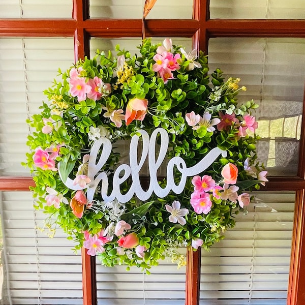 Breast Cancer Awareness Wreath-breast Cancer Ribbon Wreath-breast ...