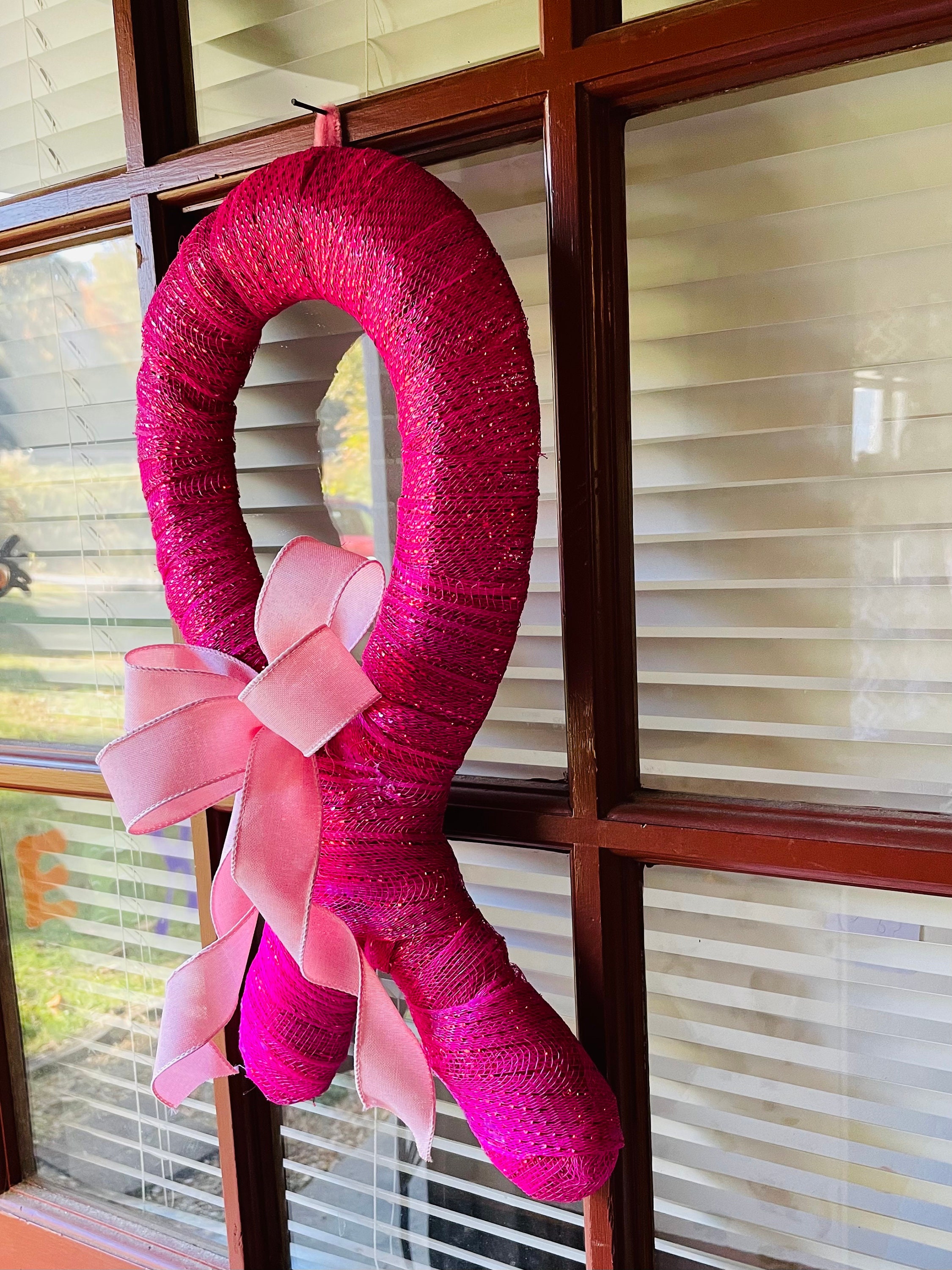 Breast Cancer Awareness Wreath-breast Cancer Ribbon Wreath-breast ...
