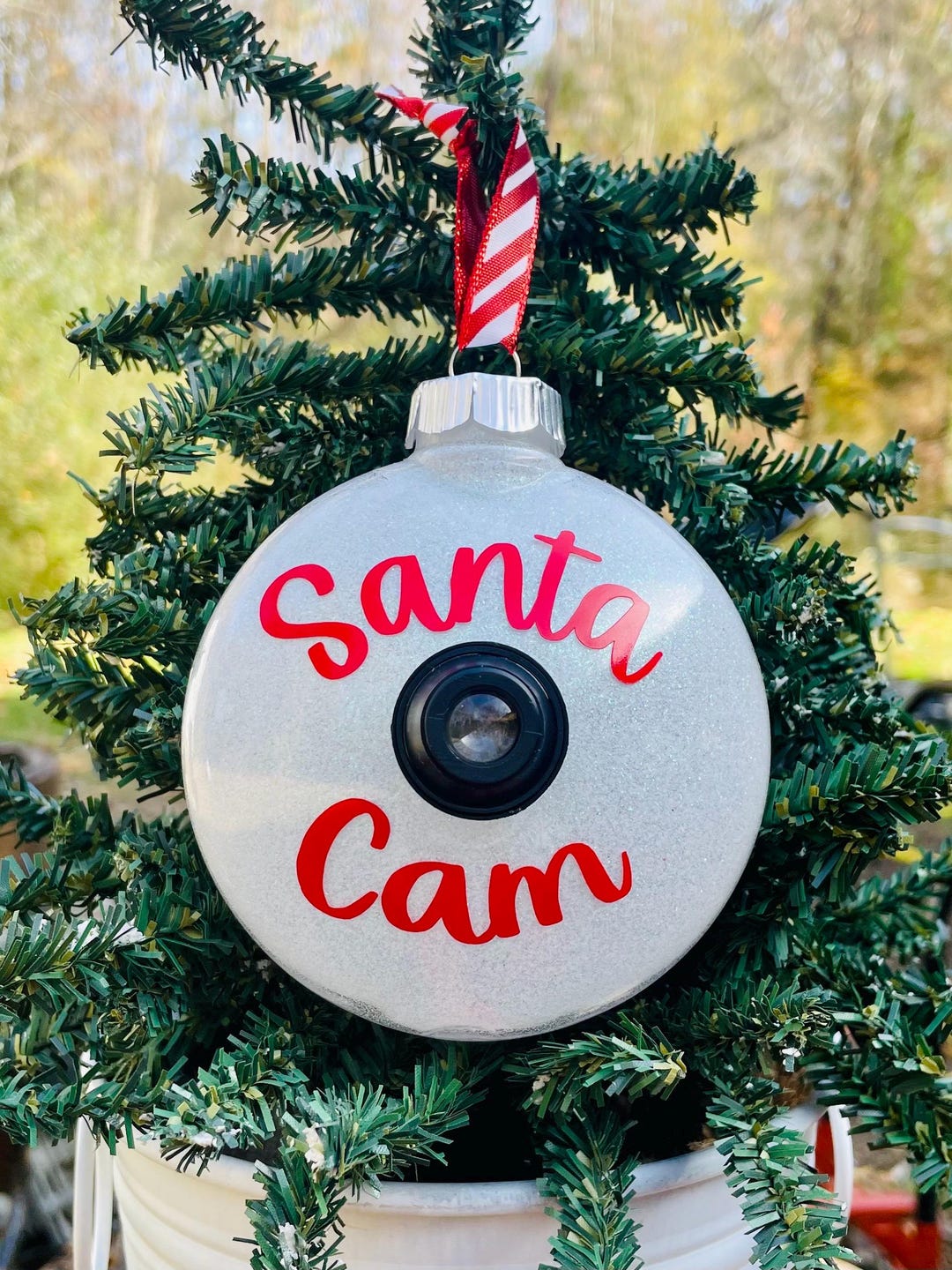 Santa Cam Ornament-elf Cam Ornament-christmas Ornament-children’s ...