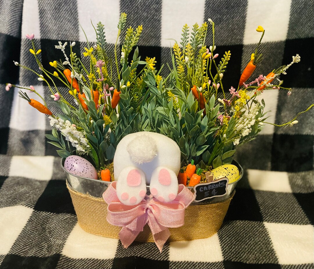 Easter Centerpiece-easter Decorations-easter Bunny Centerpiece-easter ...