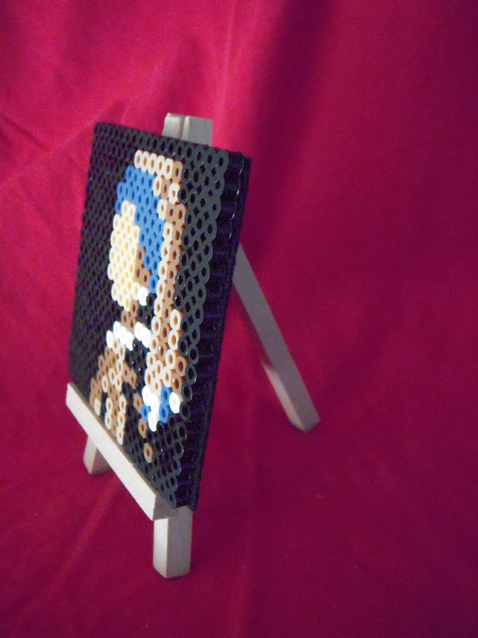 Girl With a Pearl Earring Perler Art With Easel - Etsy