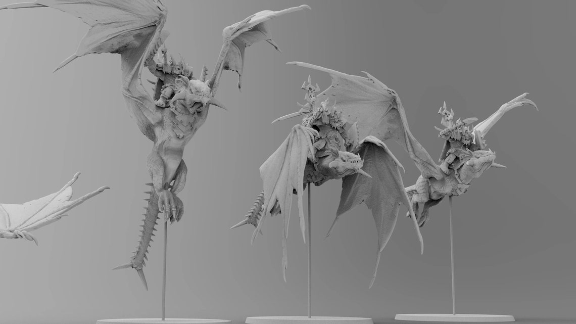 Ork Lord on Monster Mount - Etsy