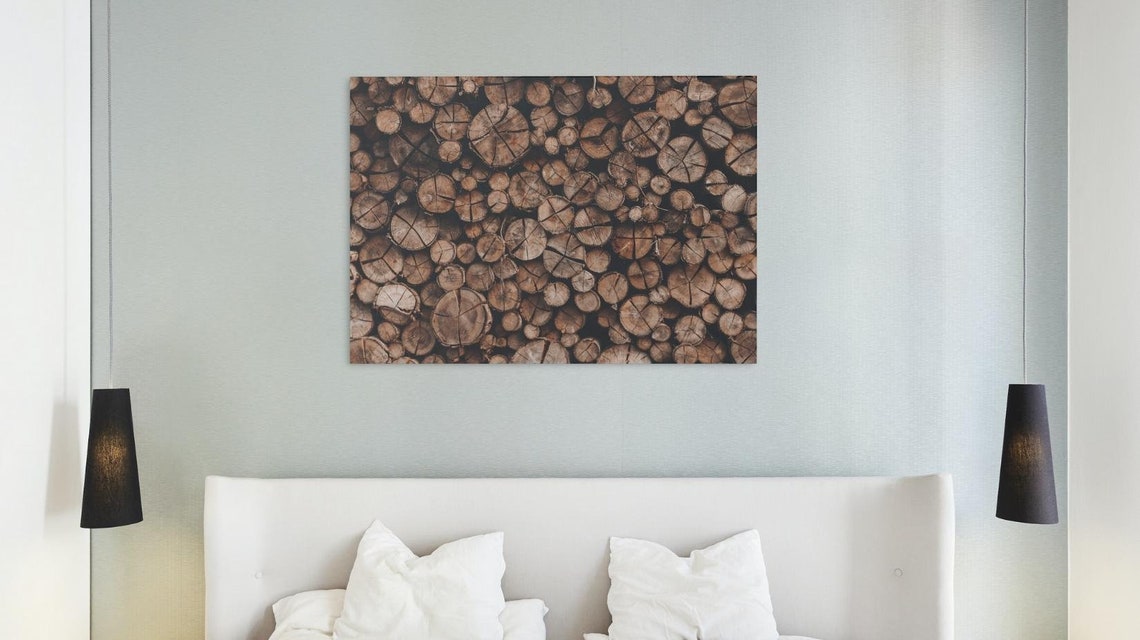 Rustic Wood Print, High Quality Printable Wall Art, Beautiful Wood Pile ...