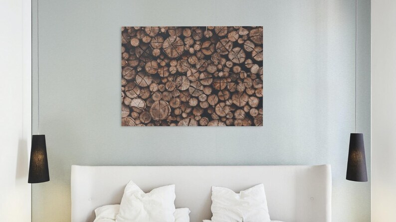 Rustic Wood Print, High Quality Printable Wall Art, Beautiful Wood Pile ...