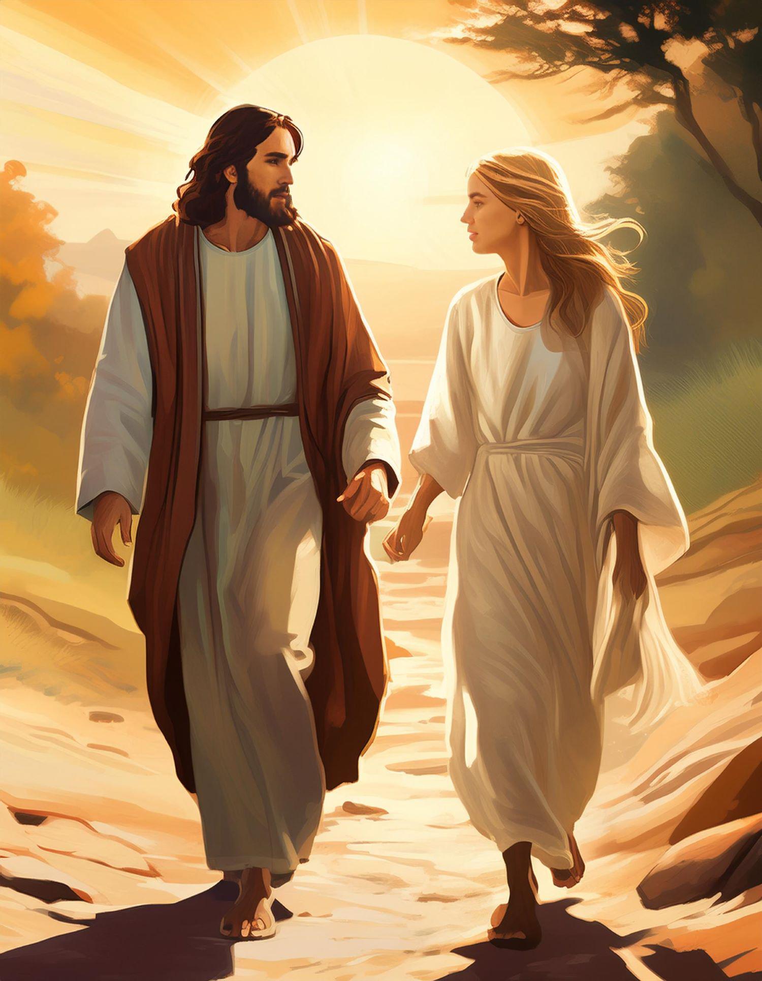 Jesus With A Mother| Water Color| Digital Photo - Etsy
