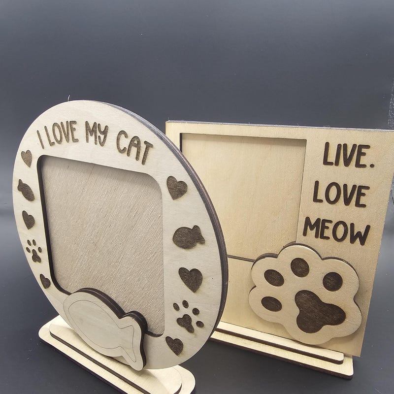 Cat Photo Frame - Etsy UK