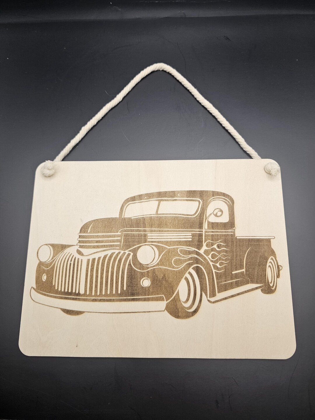 CUSTOM ENGRAVED American Truck Plaque Made From 3mm Wood Can Be ...