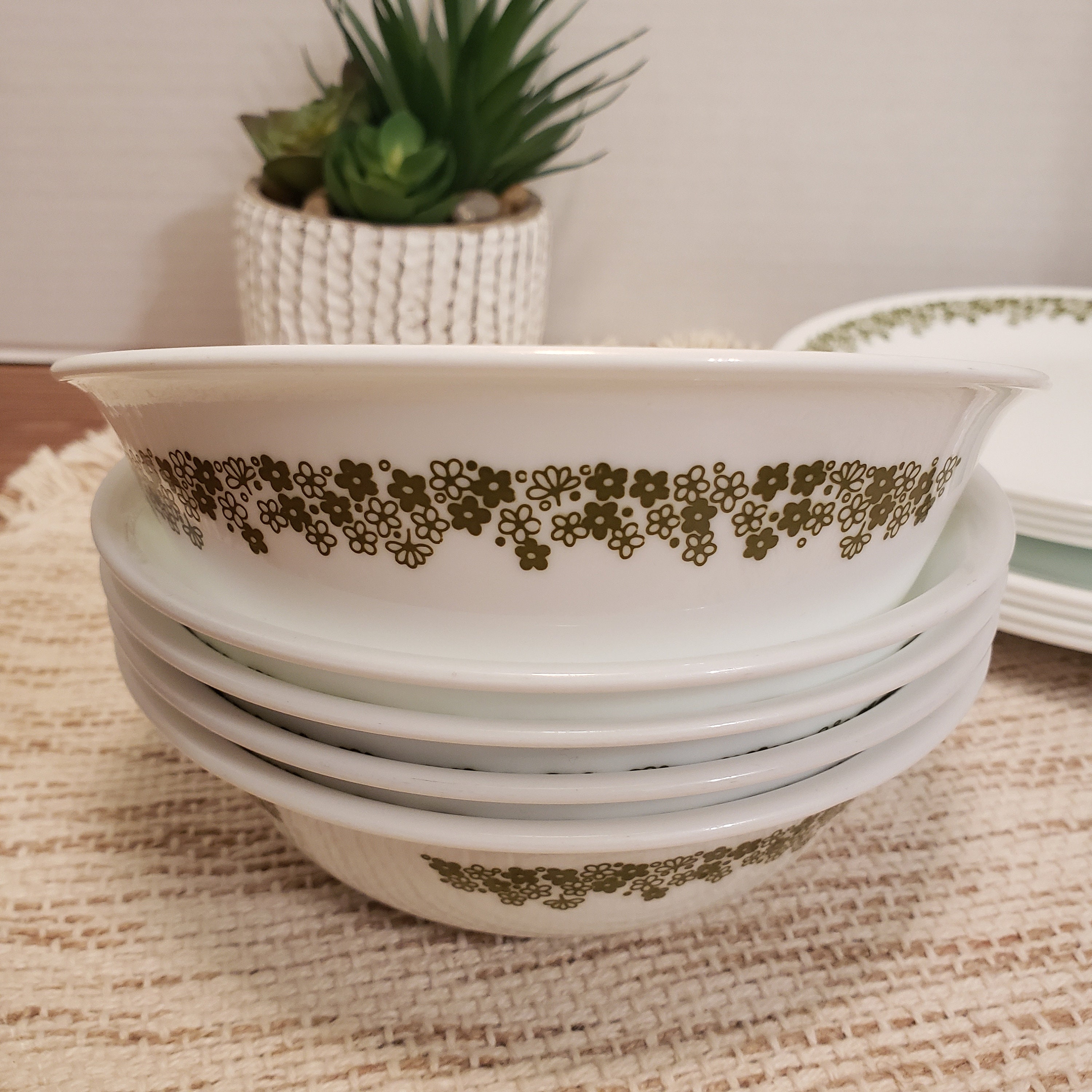 Vintage Corelle Crazy Daisy Spring Blossom Plates Bowls - Etsy