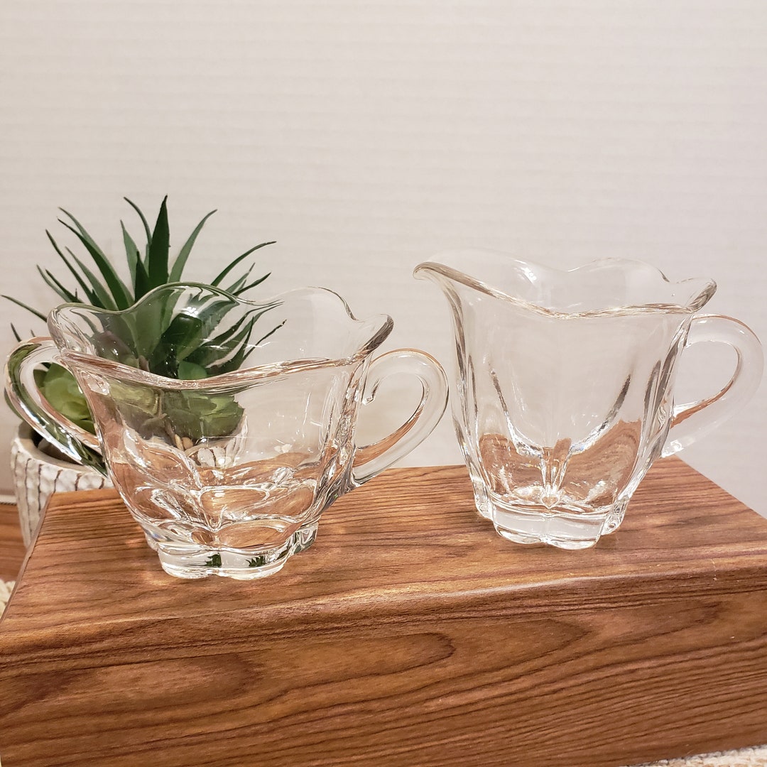 Vintage Duncan and Miller Canterbury Clear Glass Scalloped Tulip Sugar ...