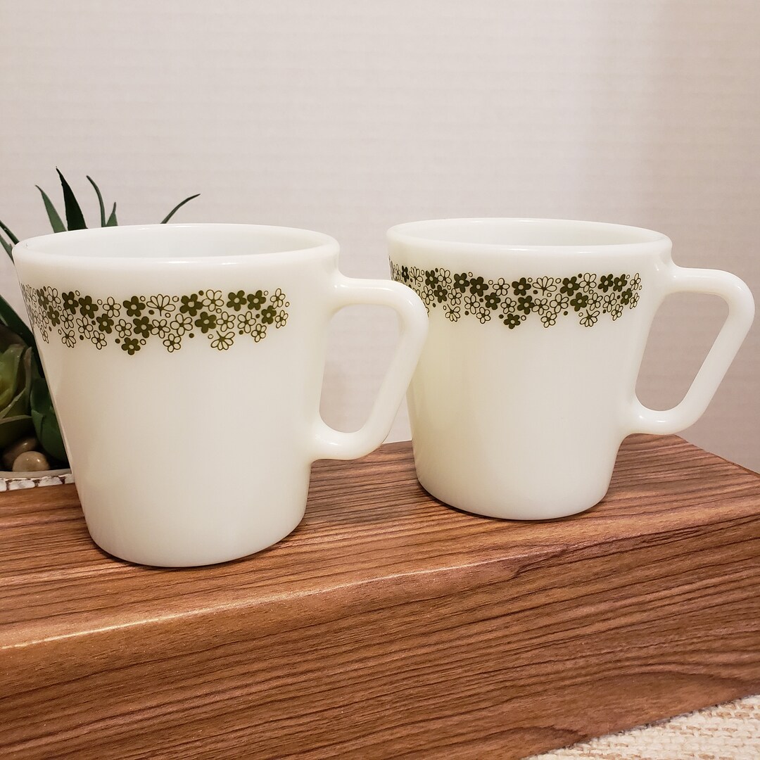 Set of 2 Vintage Pyrex Crazy Daisy Spring Blossom Mugs - Etsy