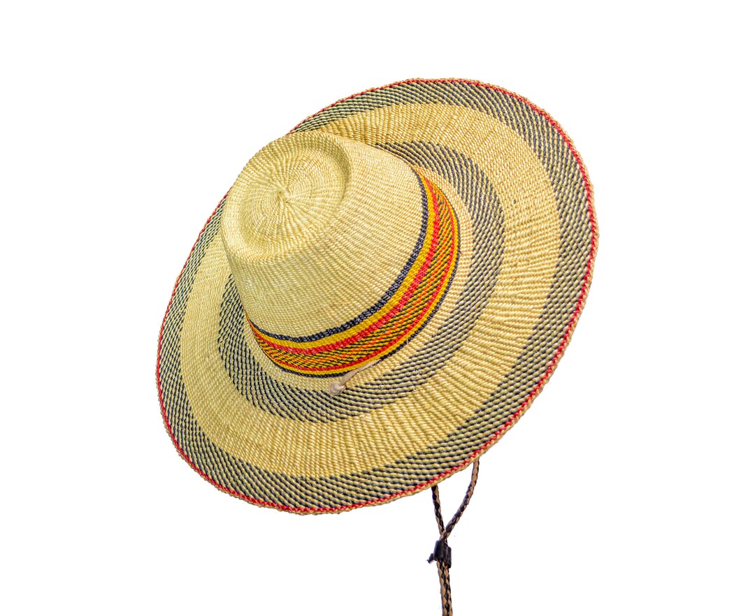African Straw Hat Woven Sun Hat Summer Hat Bolga Sun Hat - Etsy