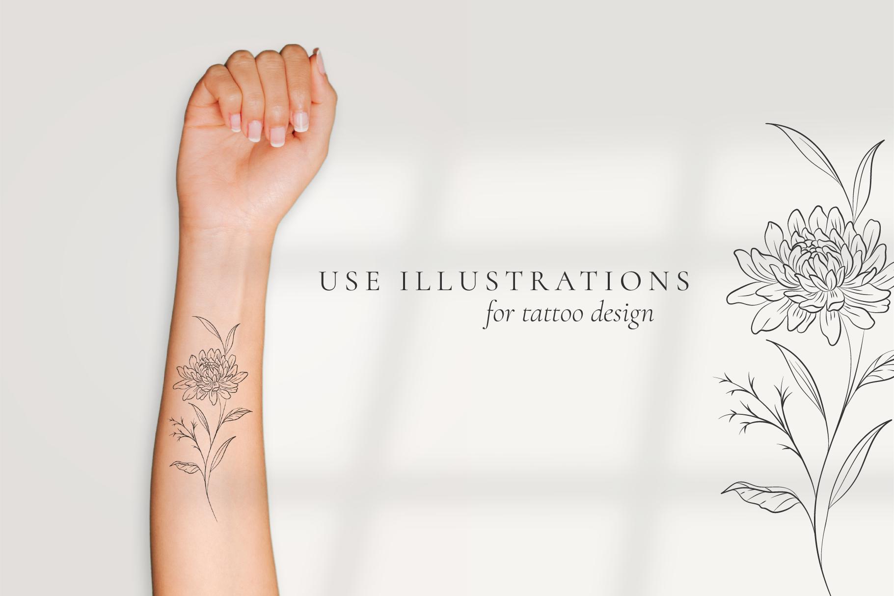Birth Month Flowers, Birth Month Svg Bundle, Hand Drawn Vector ...